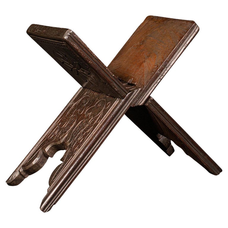 Antique Folio Stand, Anglo Indian, Folding Book Rest, Desktop ...