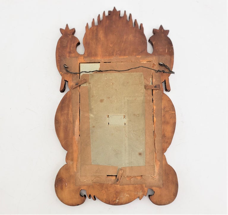 Antique Folk Art Ornately Carved Wooden Picture Frame with Birds and ...