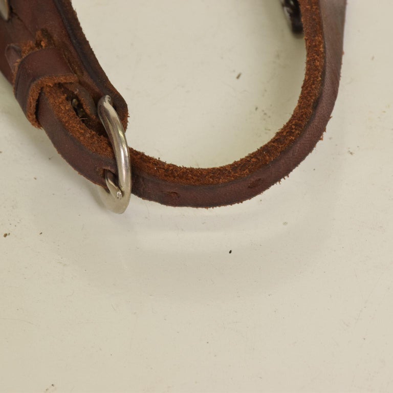 Antique Forged Iron Western Spurs with Leather and Brass Accent For ...