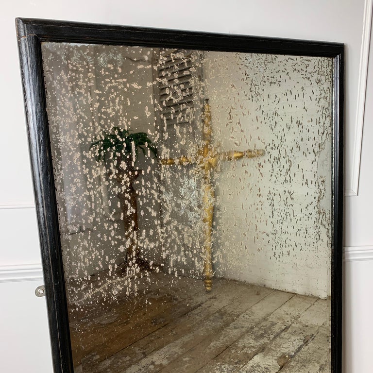 Antique Foxed Glass Victorian Tailors Mirror, circa 1880s at 1stDibs