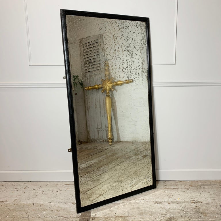 Antique Foxed Glass Victorian Tailors Mirror, circa 1880s at 1stDibs