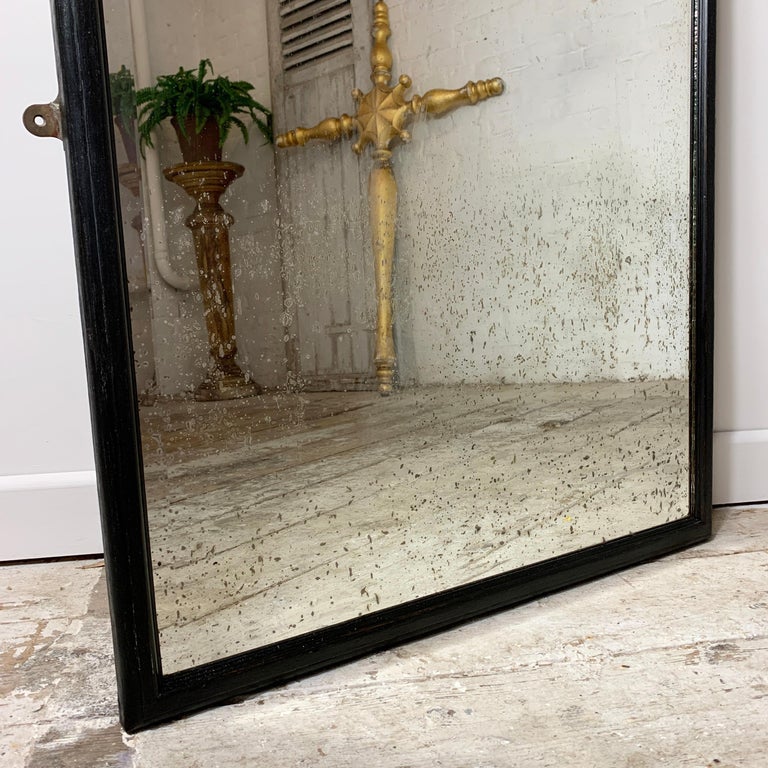 Antique Foxed Glass Victorian Tailors Mirror, circa 1880s at 1stDibs