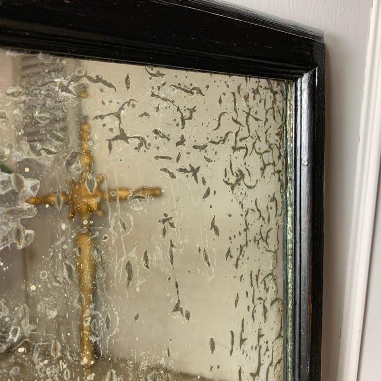 Antique Foxed Glass Victorian Tailors Mirror, circa 1880s at 1stDibs