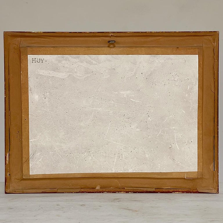 Antique Framed 3-Dimensional Hand-Painted Porcelain Cityscape For Sale ...