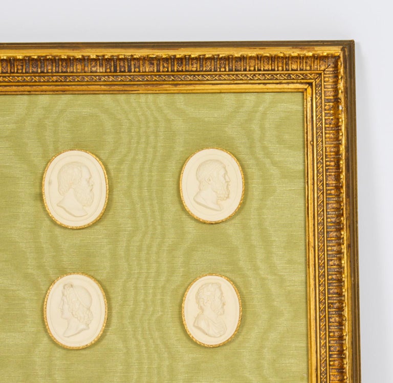 Antique framed Collection Grand Tour Classical Intaglios Early 19th C ...