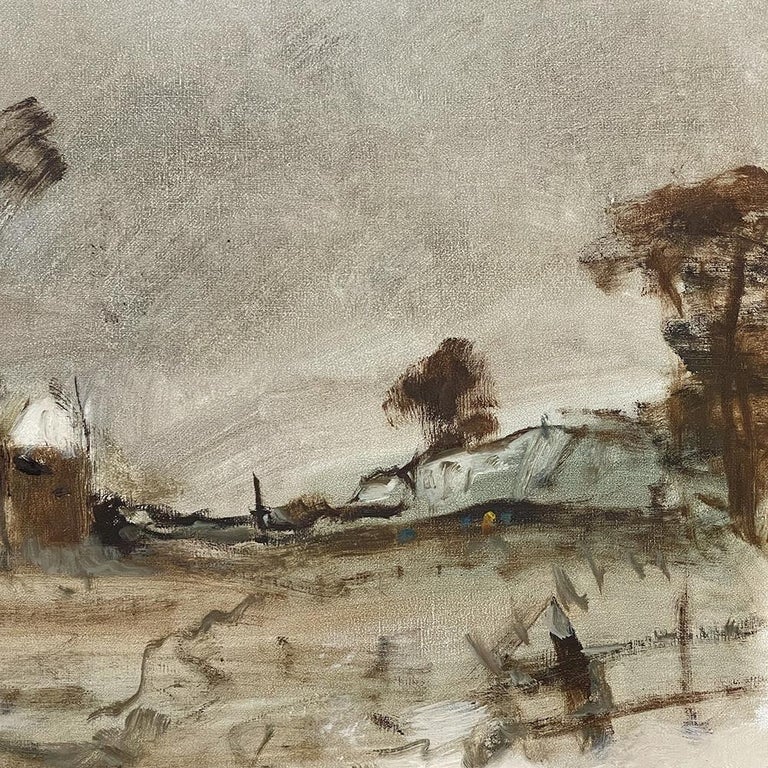 Antique Framed Oil Painting on Canvas by Henri Joseph Pauwels For Sale ...