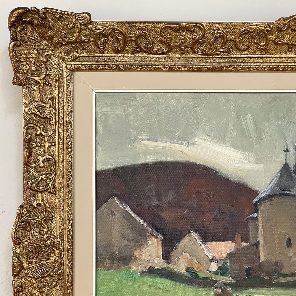 Antique Framed Oil Painting on Canvas by Jean-Baptiste Scoriel For Sale ...