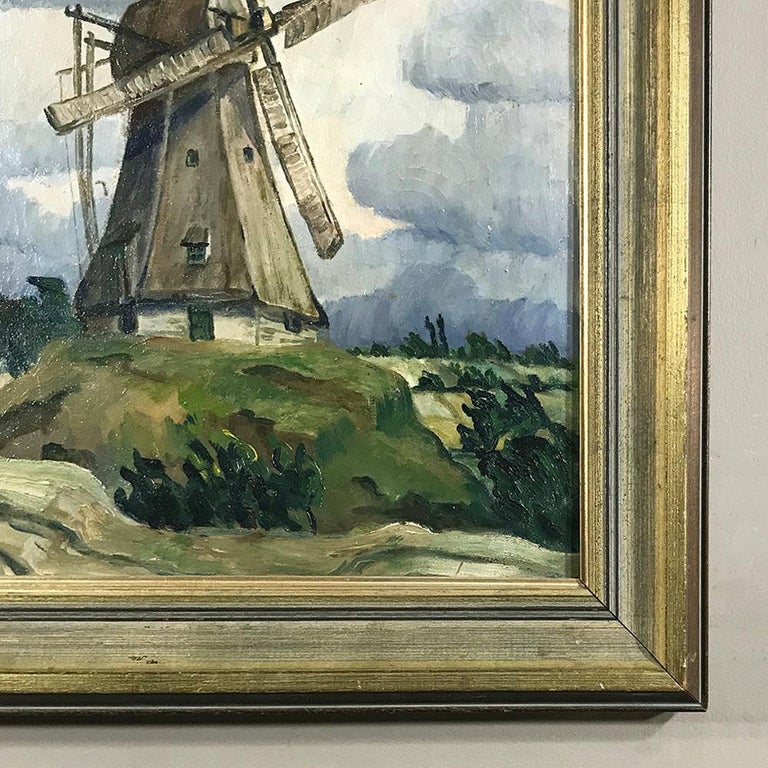 Antique Framed Oil Painting on Canvas by Meyer at 1stDibs