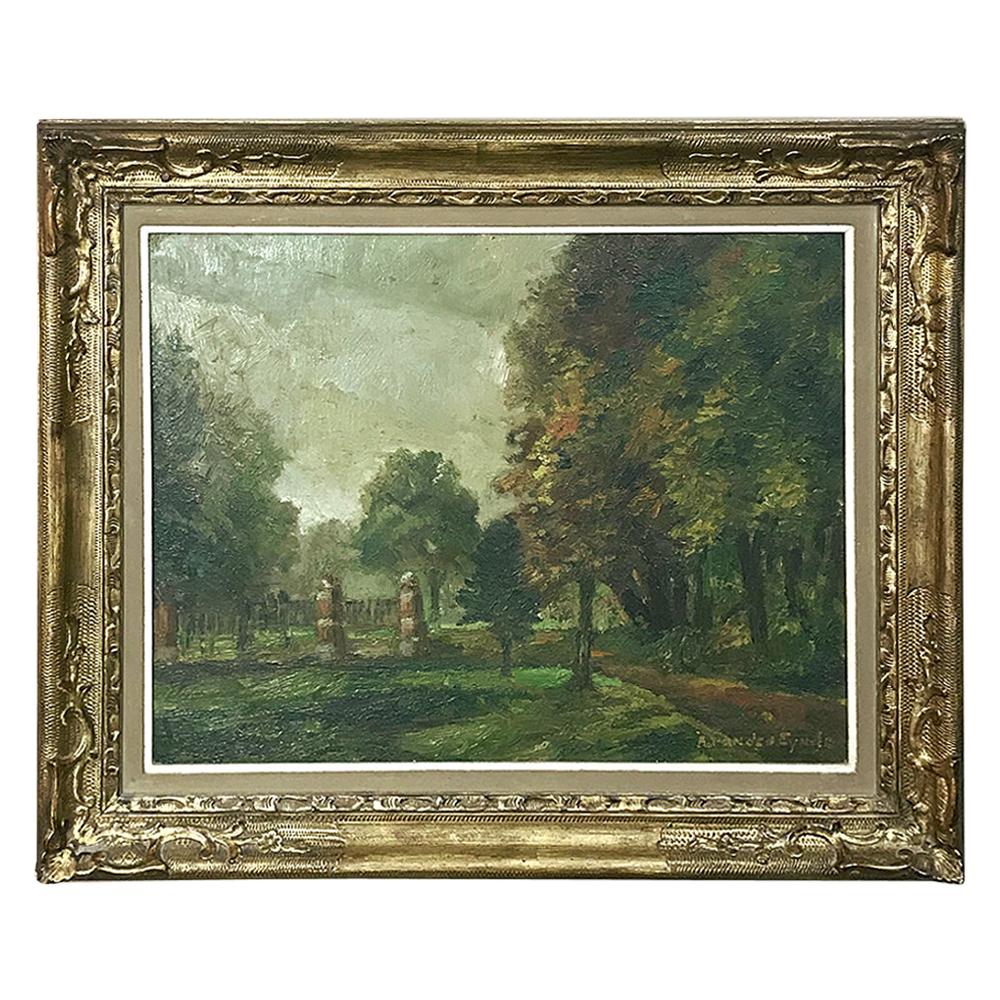 Moon Lit Oil Painting on Canvas by Luther Van Gorder For Sale at ...