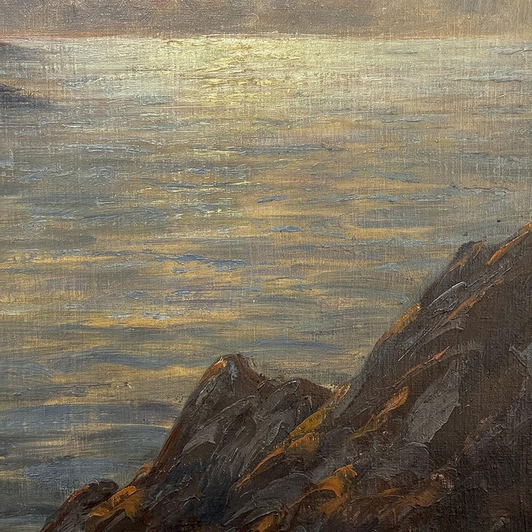 Antique Framed Oil Painting on Panel by Dieudonne Jacobs For Sale at ...