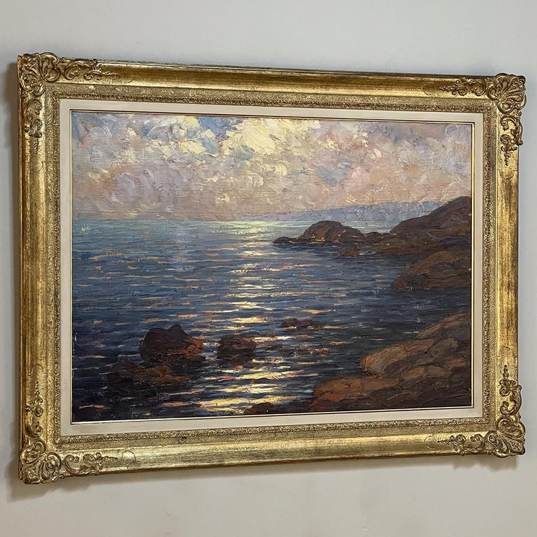 Antique Framed Oil Painting on Panel by Dieudonne Jacobs For Sale at ...