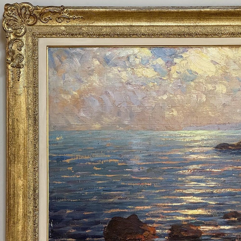 Antique Framed Oil Painting on Panel by Dieudonne Jacobs For Sale at ...