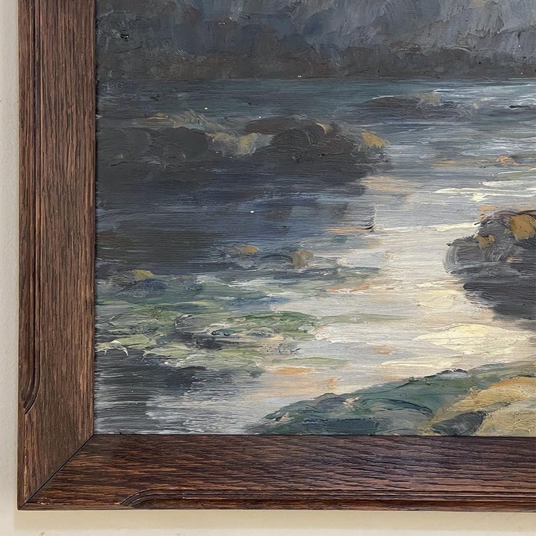 Antique Framed Oil Painting on Panel by Dieudonne Jacobs For Sale at ...