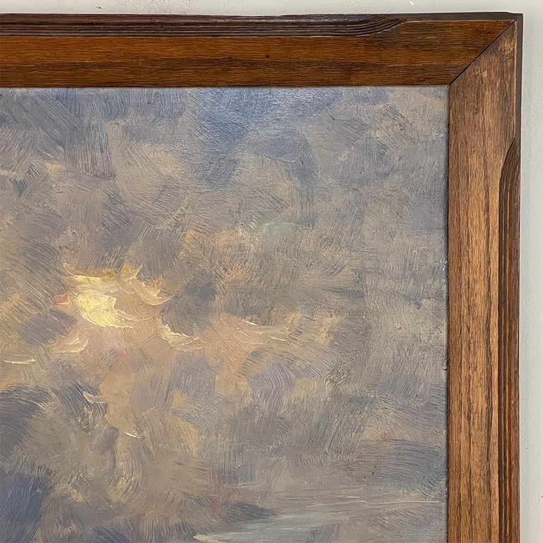 Antique Framed Oil Painting on Panel by Dieudonne Jacobs For Sale at ...