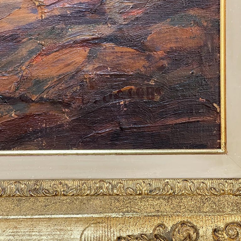Antique Framed Oil Painting on Panel by Dieudonne Jacobs For Sale at ...