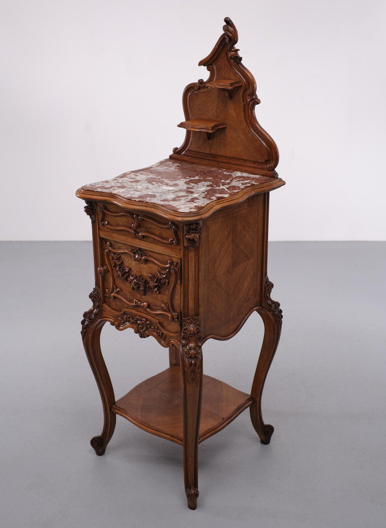 Antique France Rococo Night Stand, 1880s For Sale at 1stDibs