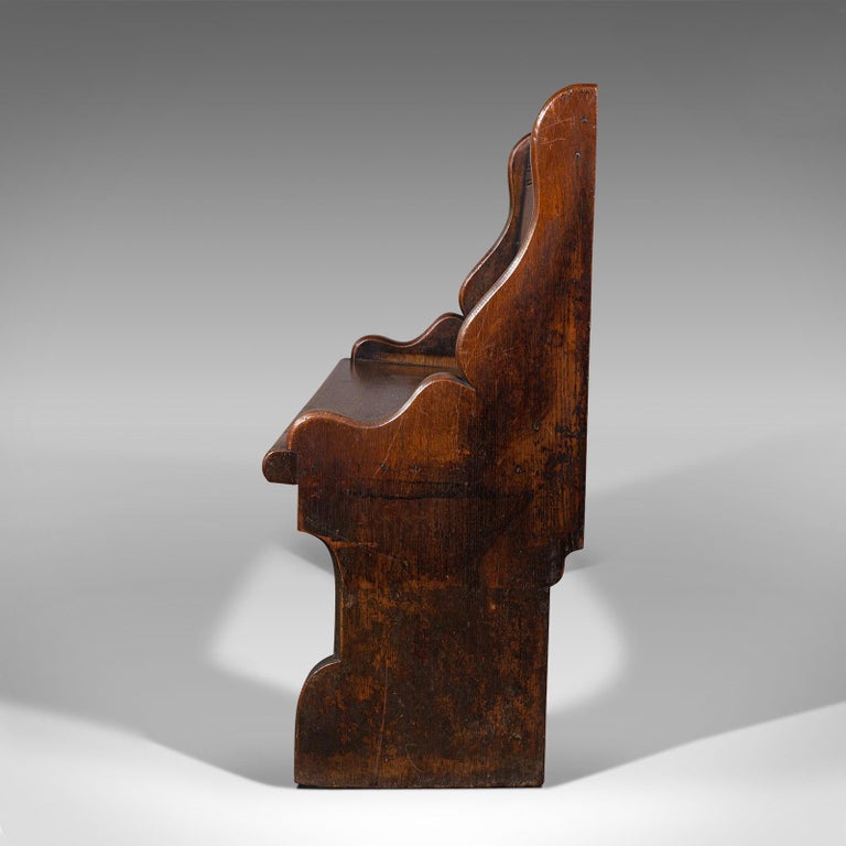 Antique Free-Standing Pew, Scottish, Oak, Bench Seat, Ecclesiastical ...