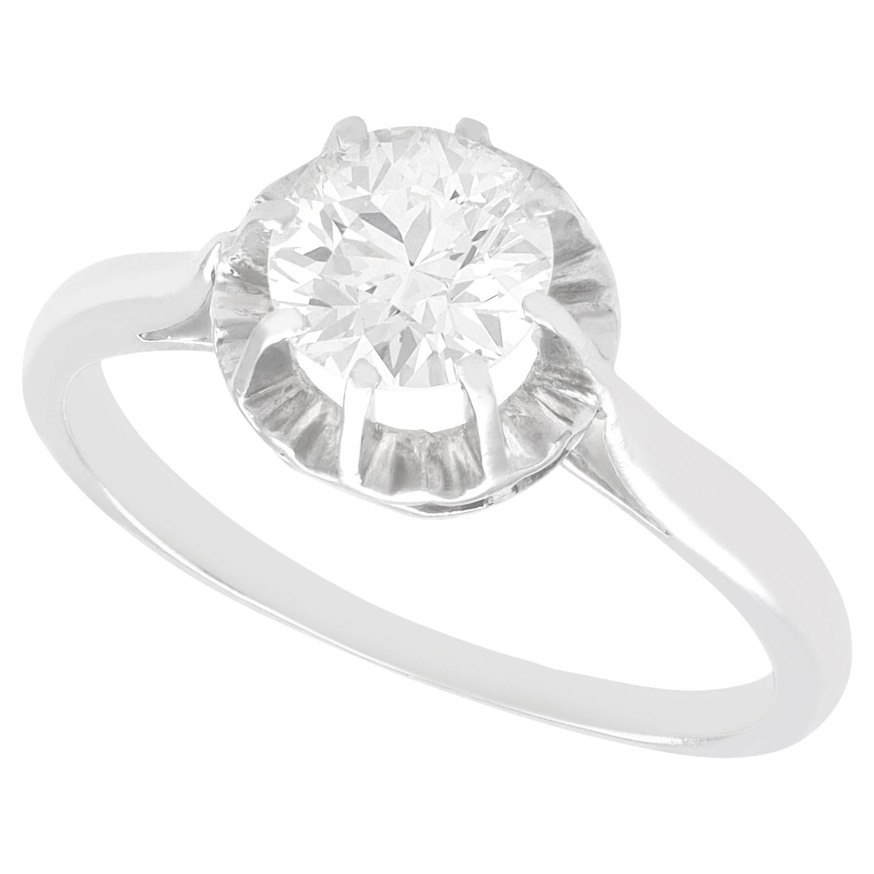 Rare Antique 5.15 Carat Diamond Solitaire Plus Platinum Ring For Sale ...