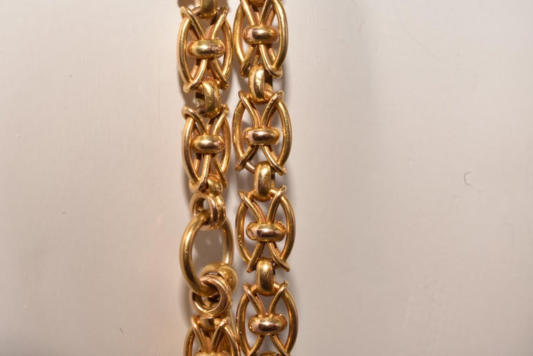 Antique English 18 Karat Watch Chain, C 1900 at 1stDibs