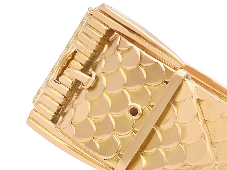Antique French Yellow Gold Buckle Bangle, Circa 1900 For Sale at 1stDibs
