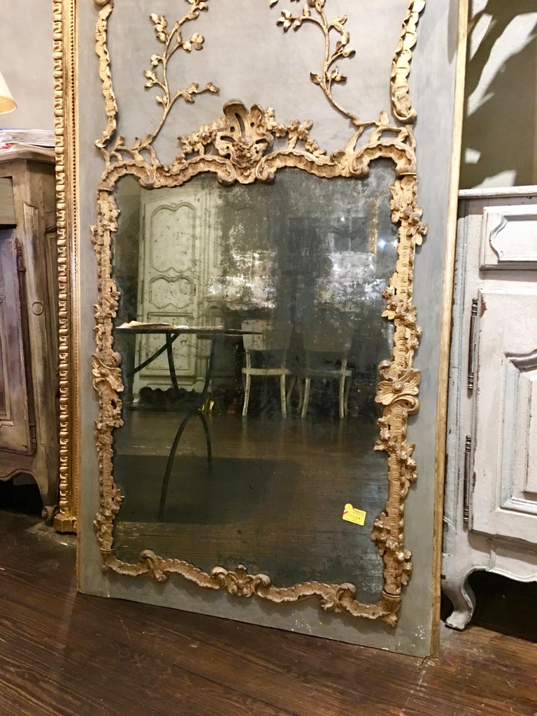 Antique French 18th Century Period Regence Trumeau For Sale at 1stDibs