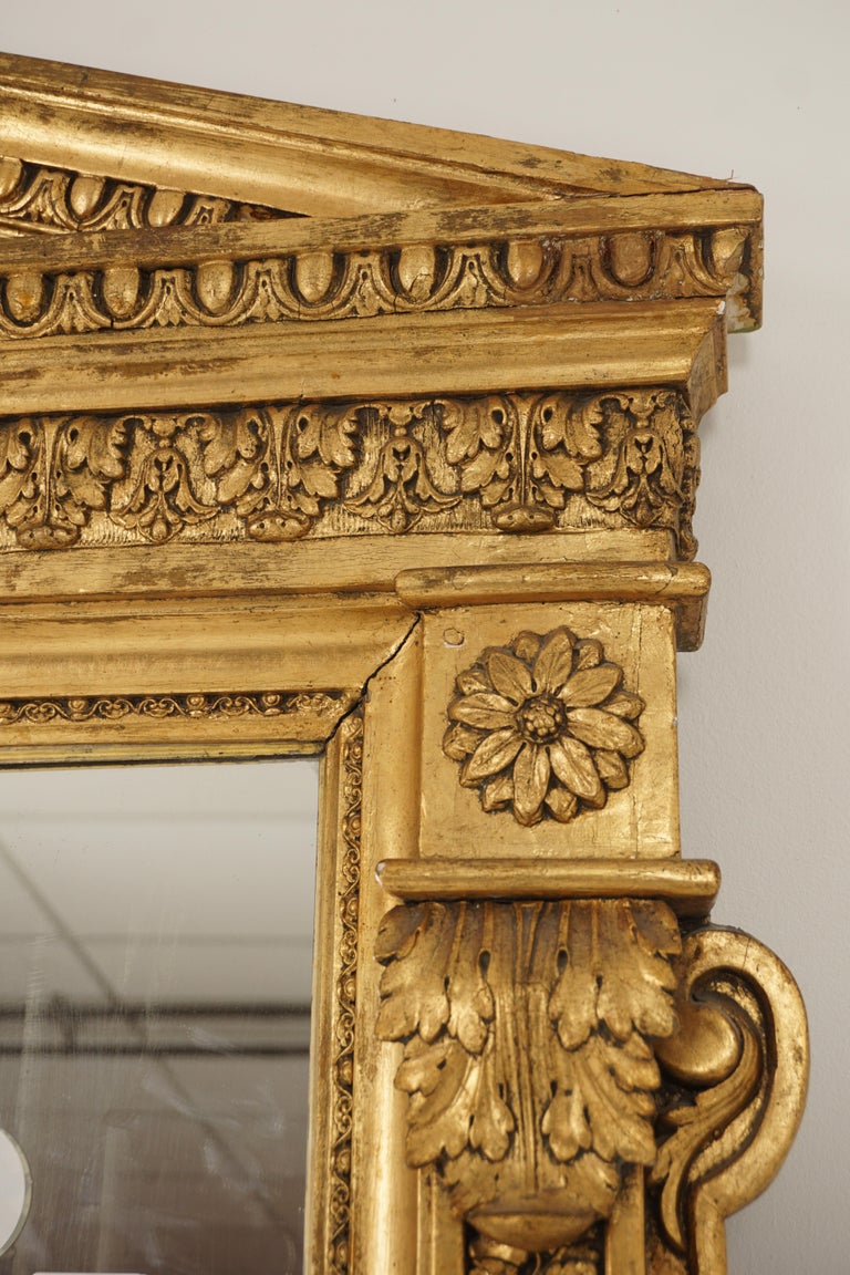 Antique French 19th Century Gilt Mirror, Over Mantle, Wall, France 1880 ...
