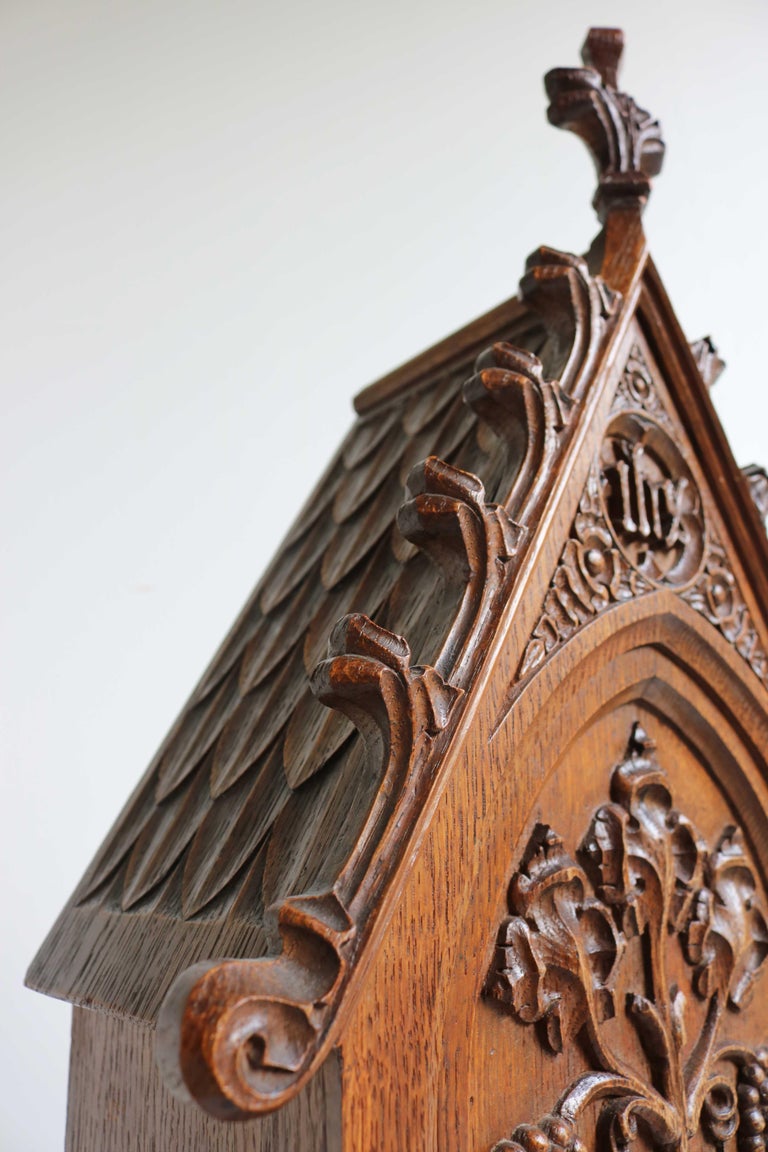 Antique French 19th Century Gothic Revival Neo-Gothic Small Cabinet ...