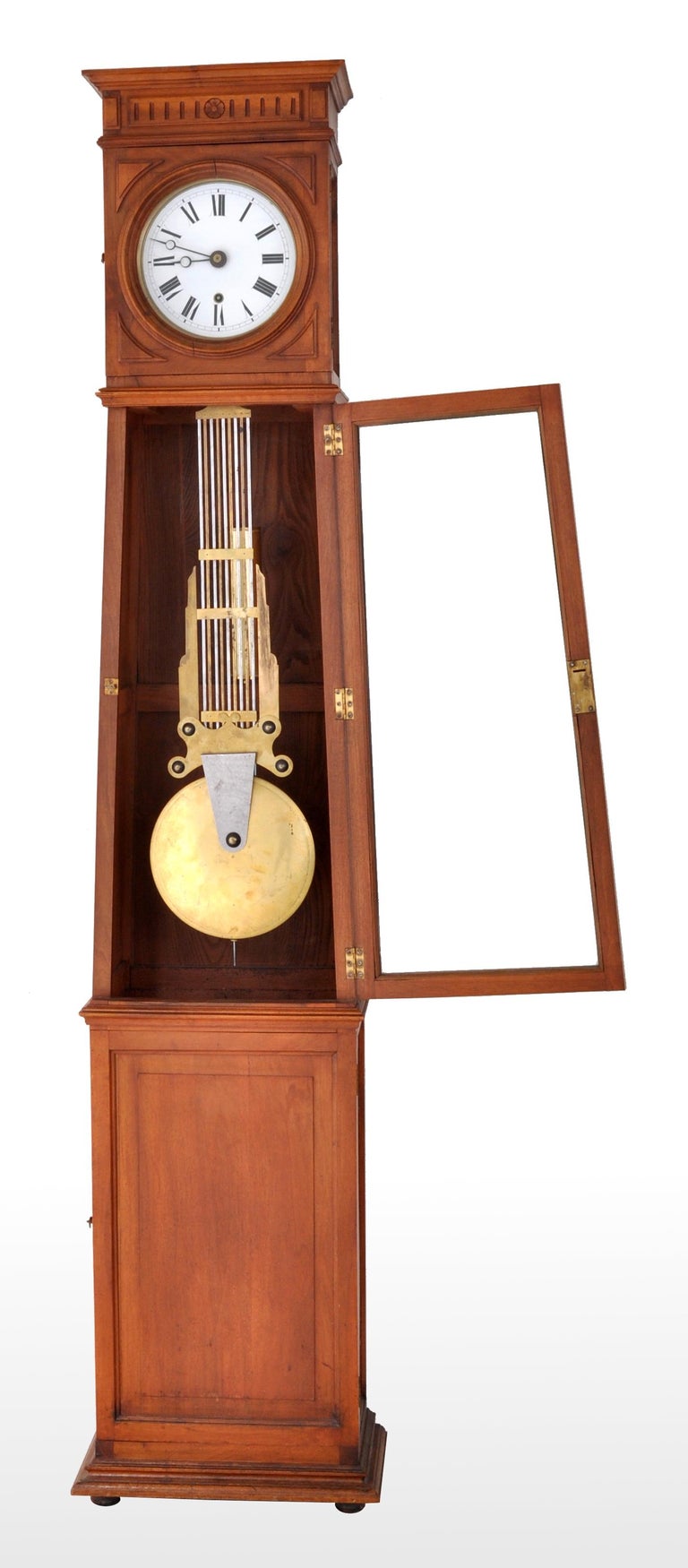 Antique French 8-Day Longcase / Grandfather Comtoise Morbier Clock ...