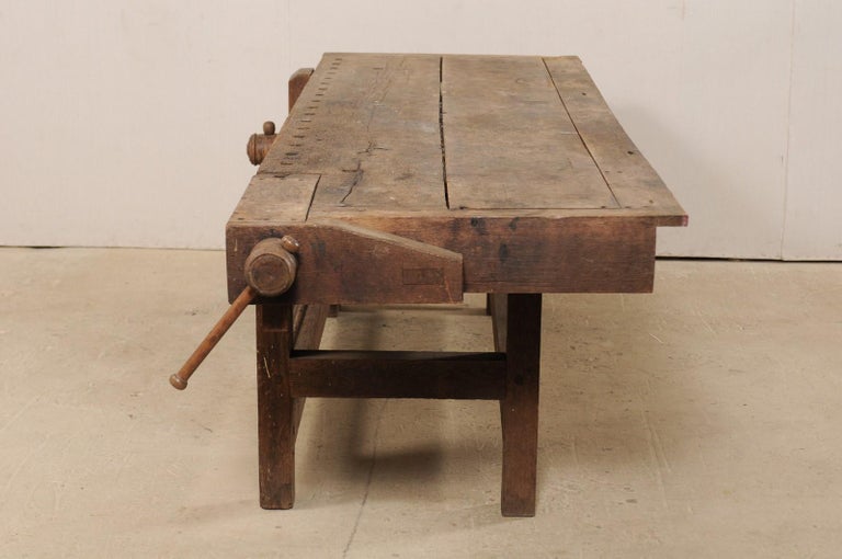 Antique French Work Bench with Drawers, Great for a Kitchen Island at ...