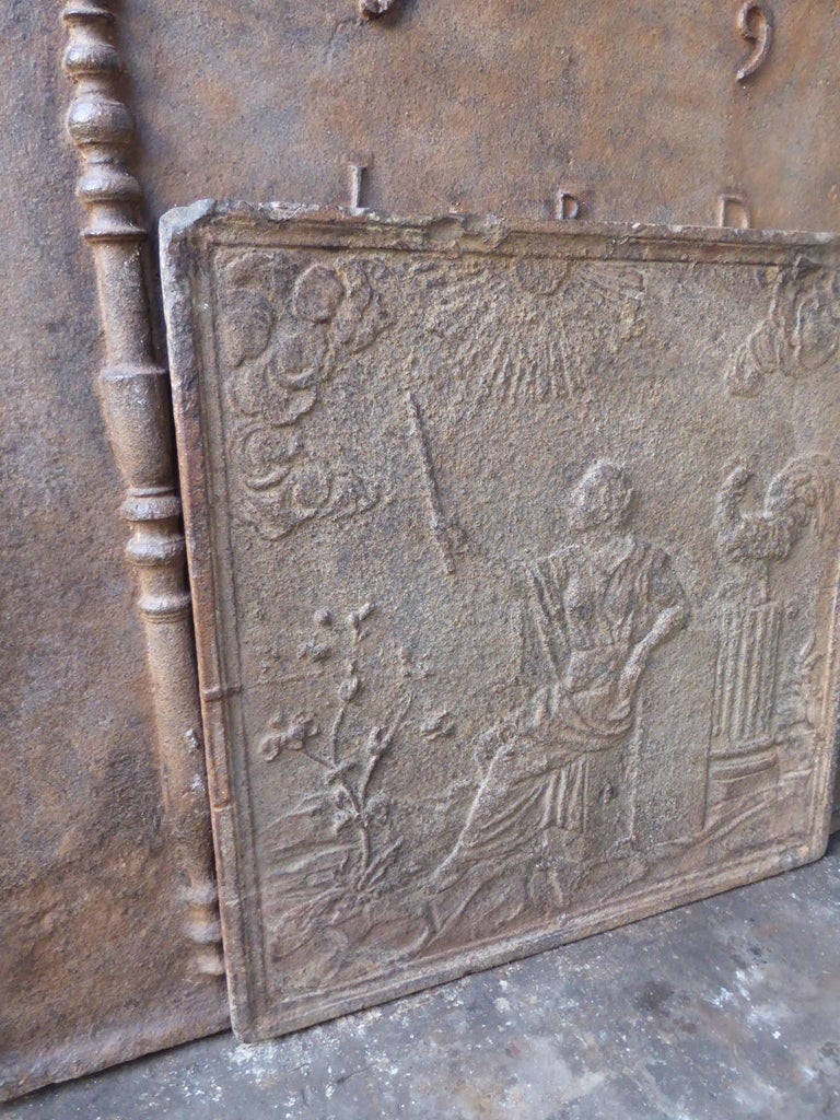 Antique French 'Allegory of France' Fireback, 19th Century For Sale at ...