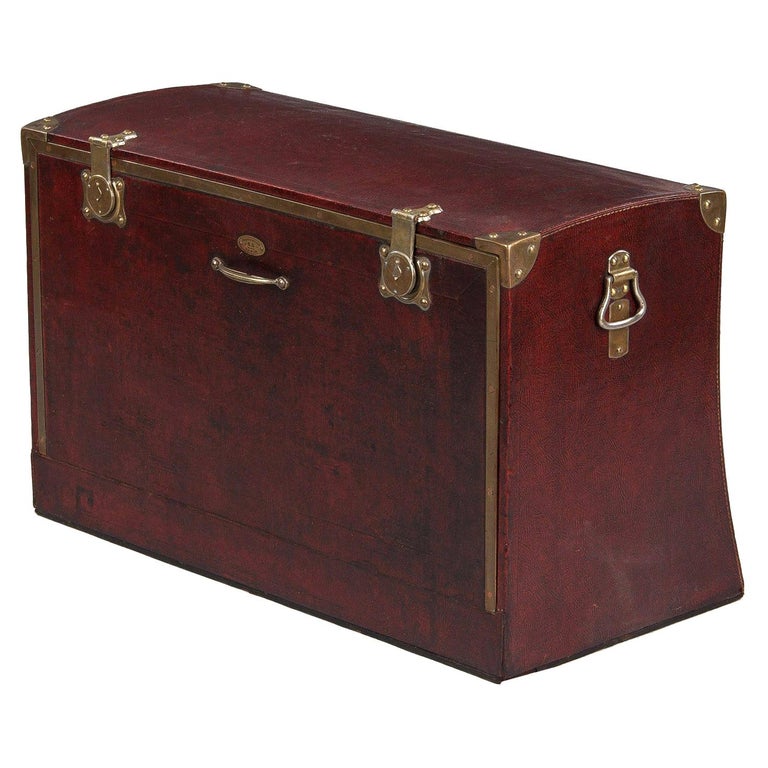 Antique French Automobile Trunk, Early 1900s at 1stDibs