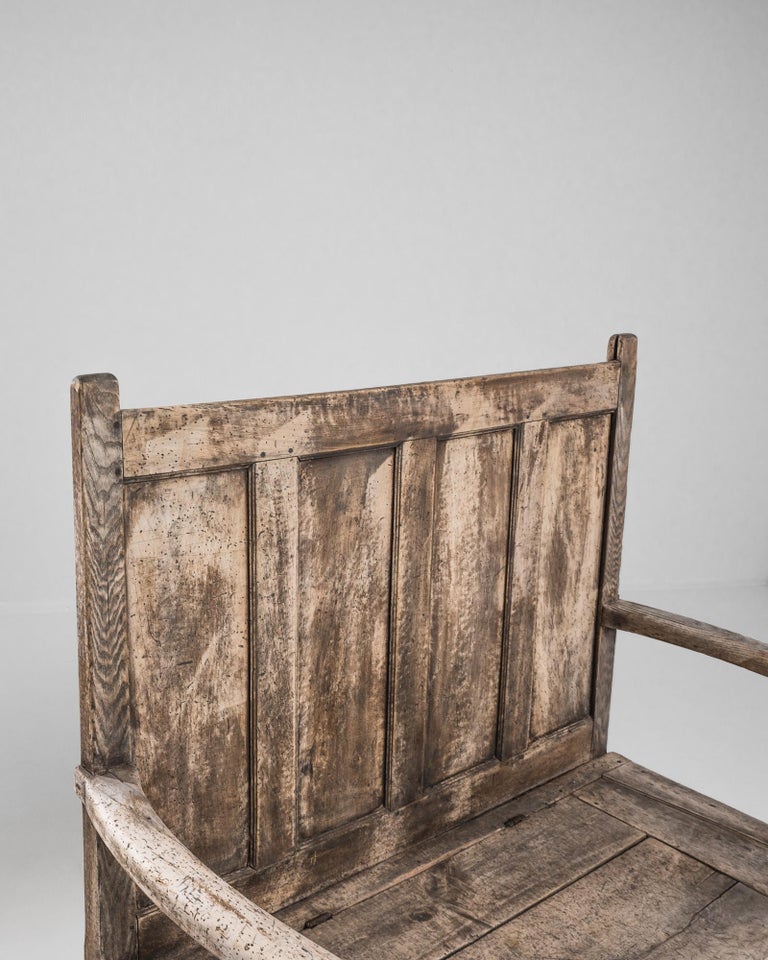 Antique French Bench with Storage For Sale at 1stDibs