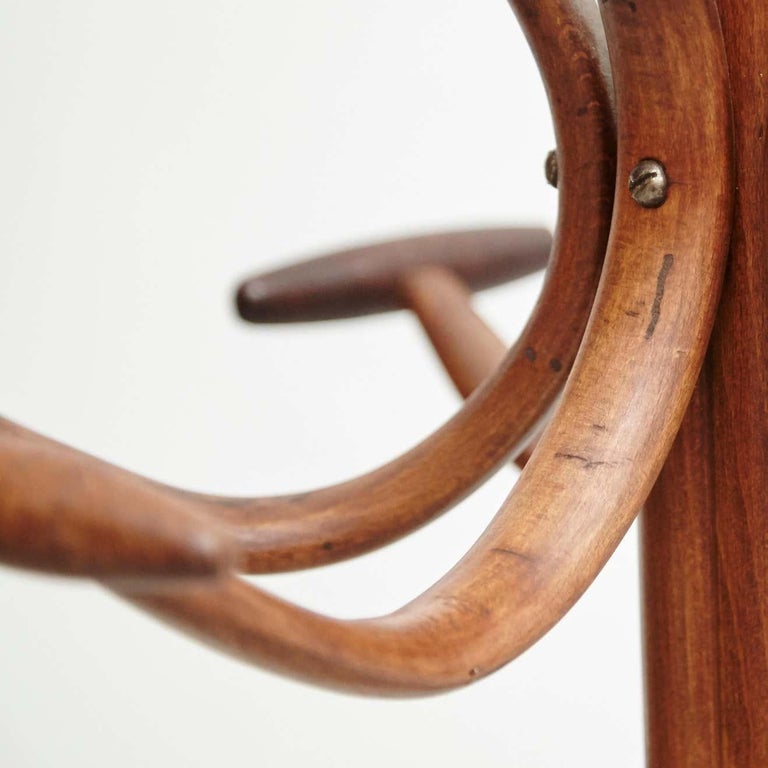Antique French Bentwood Coat Stand, circa 1940 For Sale at 1stDibs