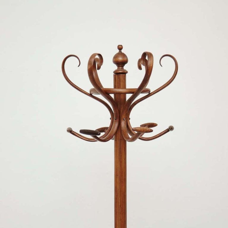 Antique French Bentwood Coat Stand, circa 1940 For Sale at 1stDibs