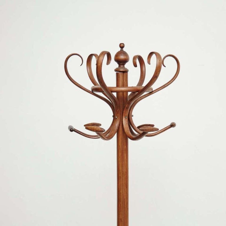 Antique French Bentwood Coat Stand, circa 1940 For Sale at 1stDibs