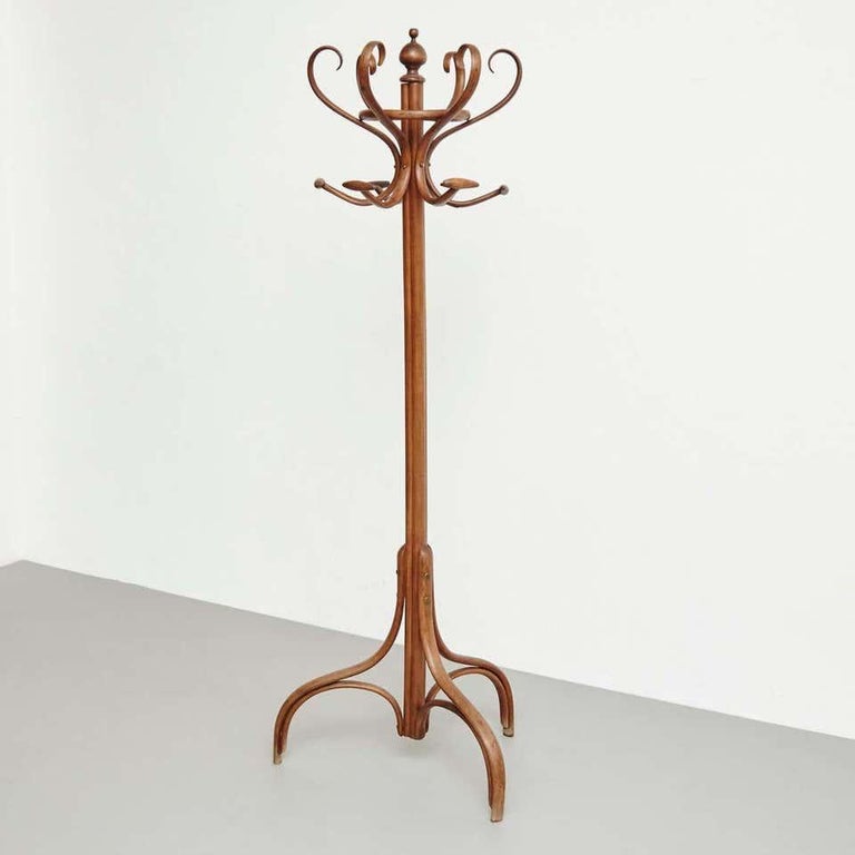Antique French Bentwood Coat Stand, circa 1940 For Sale at 1stDibs