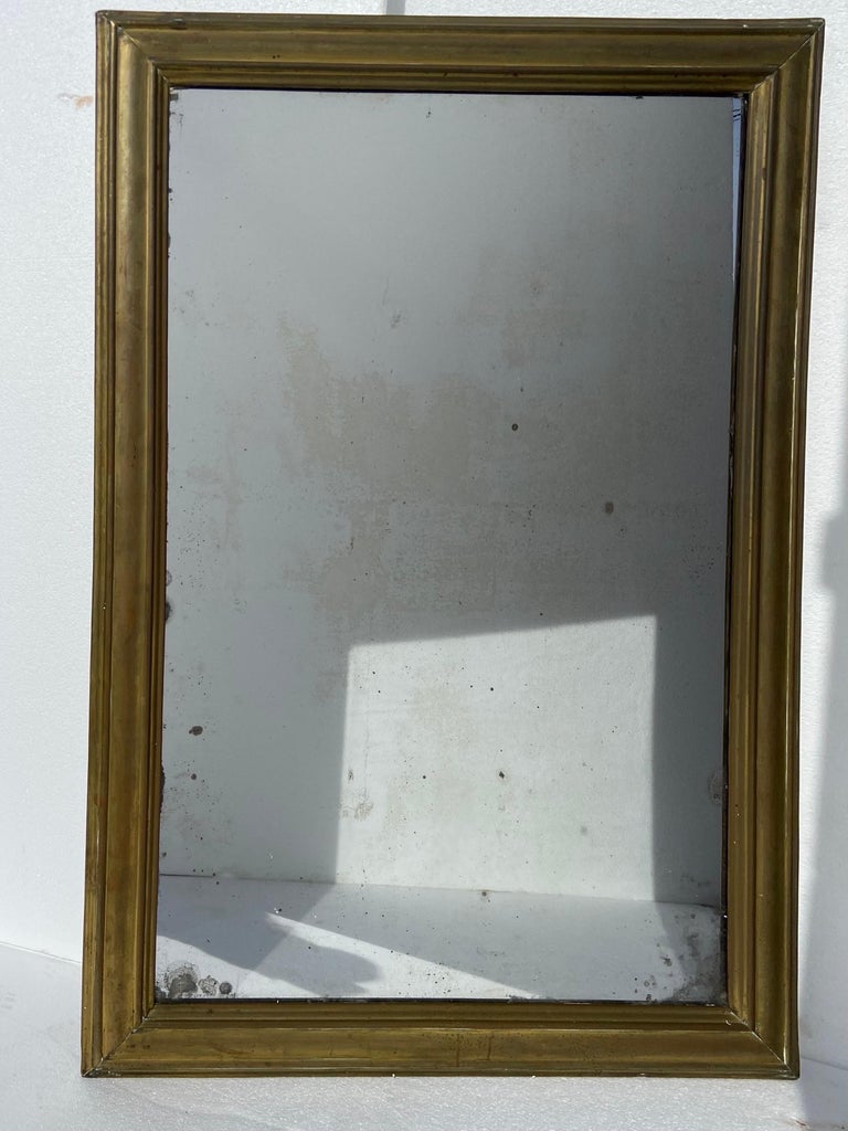 Antique French Bistro Brasserie Mirror With Original Mercury Glass and ...