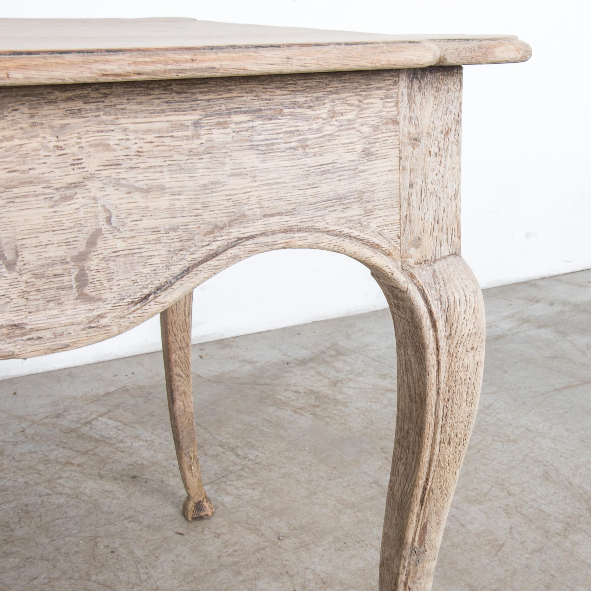 Antique French Bleached Oak Table at 1stDibs