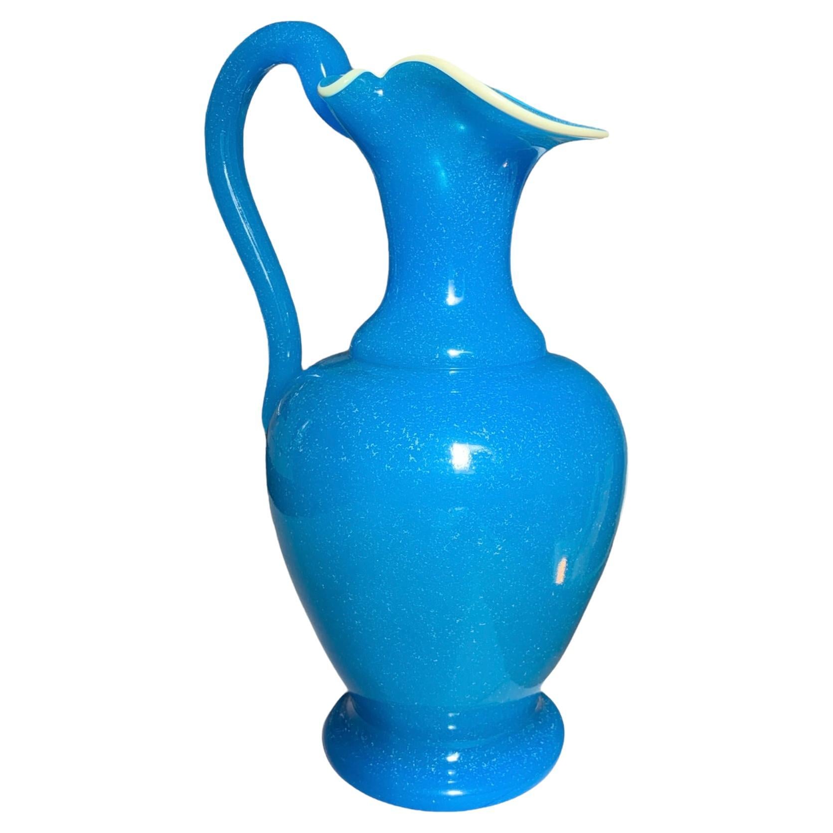 19th Century Bristol Blue Jug at 1stDibs