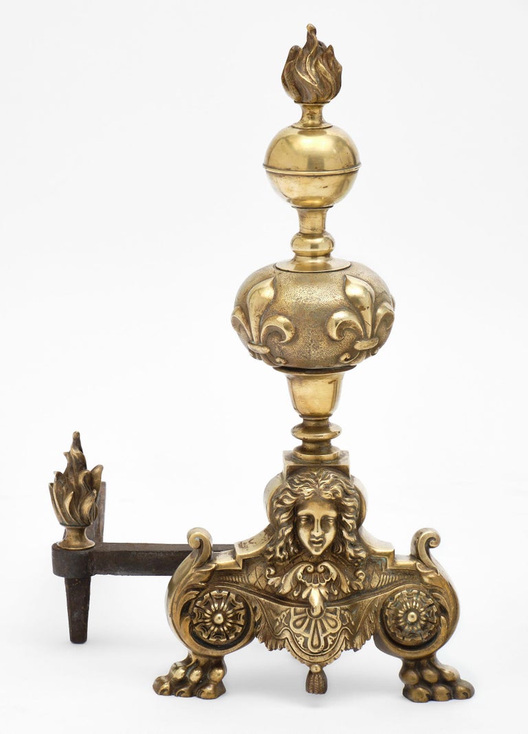 Antique French Bronze Andirons For Sale at 1stDibs | antique french ...