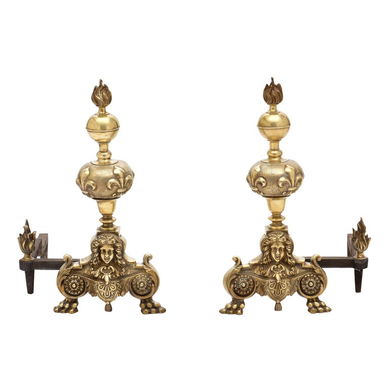 Antique French Bronze Andirons For Sale at 1stDibs | antique french ...