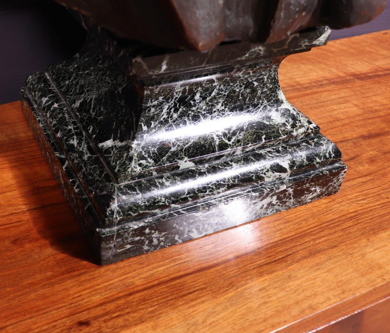 Antique French Bronze Bust Of G, Gars born 1878 For Sale at 1stDibs