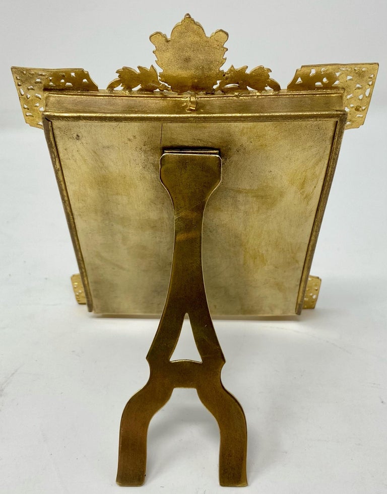 Antique French Bronze D' Ore Rectangular Desktop Picture Frame, Circa ...