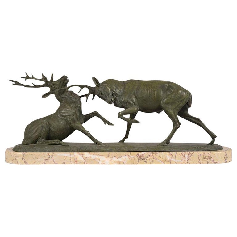 Bronze Elk Sculpture at 1stDibs