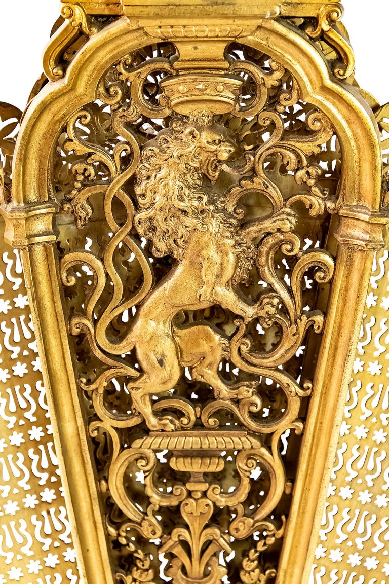 Antique French Bronze Fireplace Screen at 1stDibs