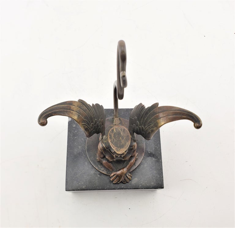 Antique French Bronze and Polished Marble Egyptian Revival Pocket Watch ...