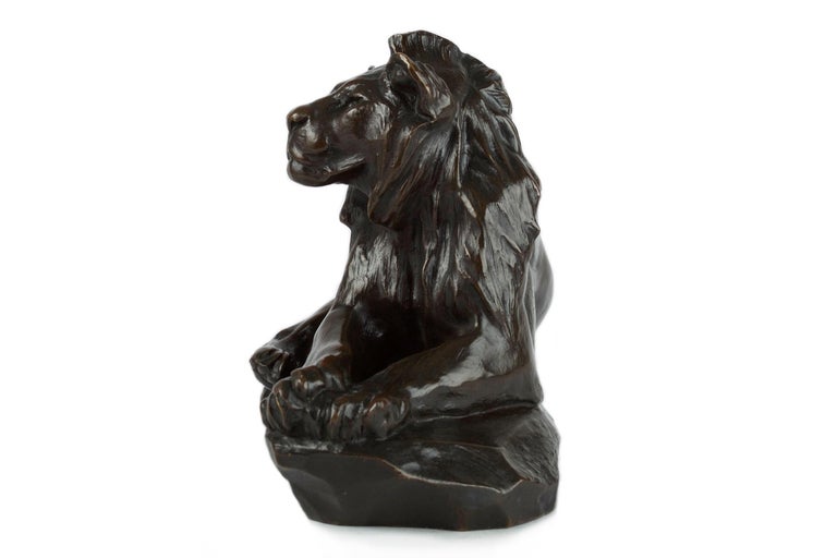 Antique French Bronze Sculpture "Lion Cub of Atlas" Victor Peter and ...