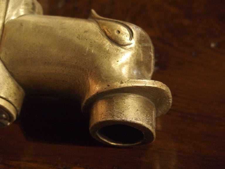 Antique French Bronze Stylized Dolphin Spout, 19th Century at 1stDibs