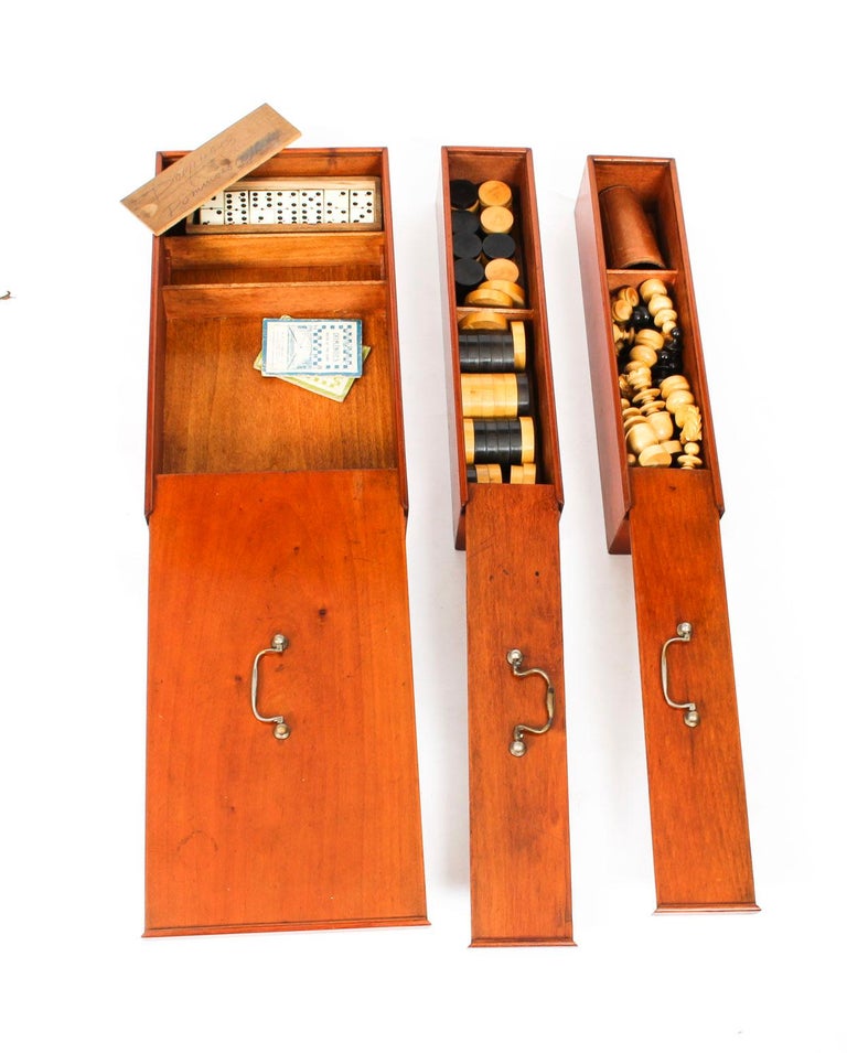 Antique French Burr Walnut Games Roulette Table, 19th Century at ...