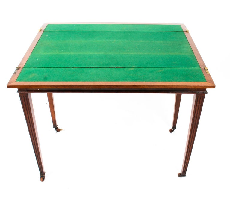 Antique French Burr Walnut Games Roulette Table, 19th Century at ...